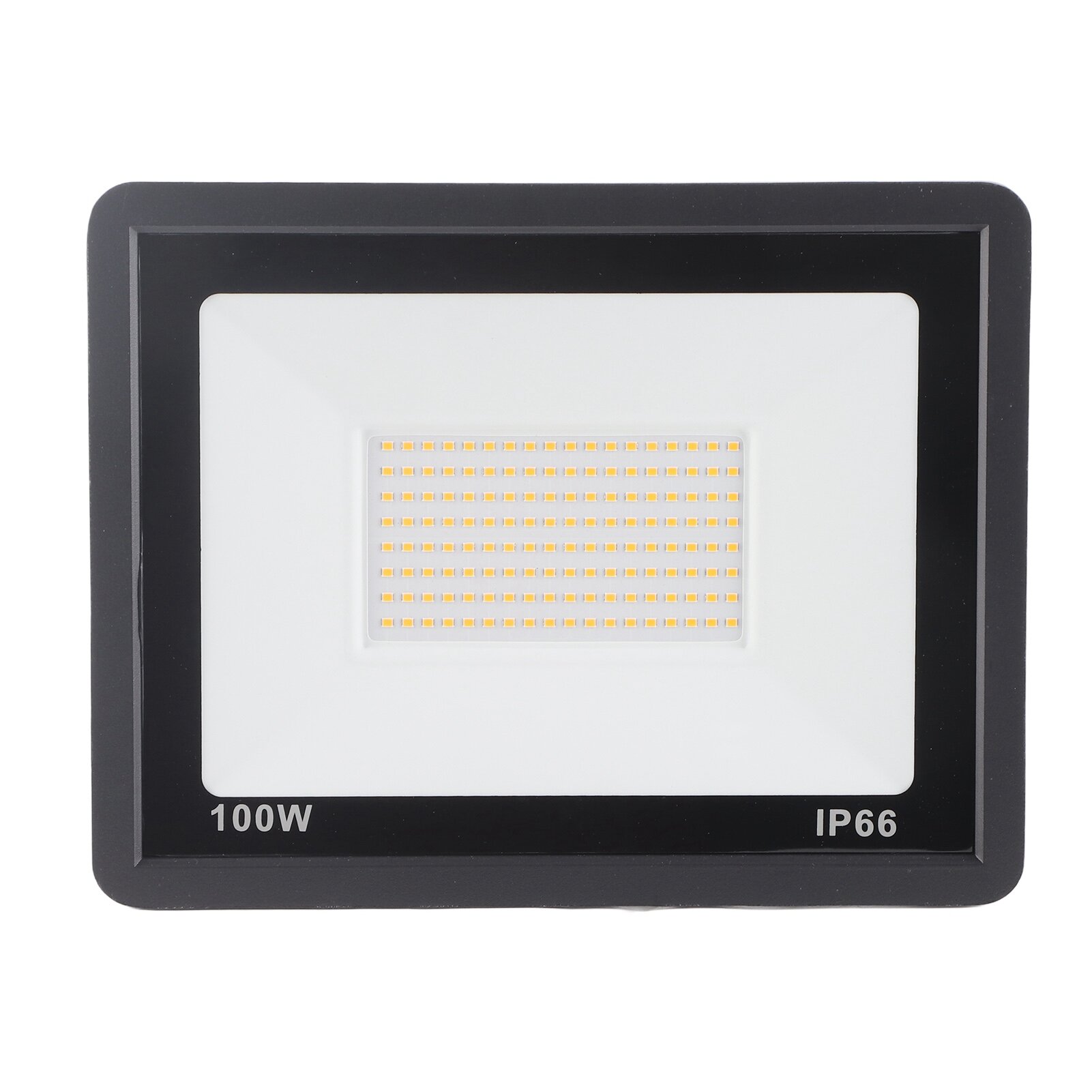 100 Вт светодиодный прожектор 3000K теплый белый IP65 водонепроницаемый прожектор для улицы с крышкой из закаленного стекла для двора