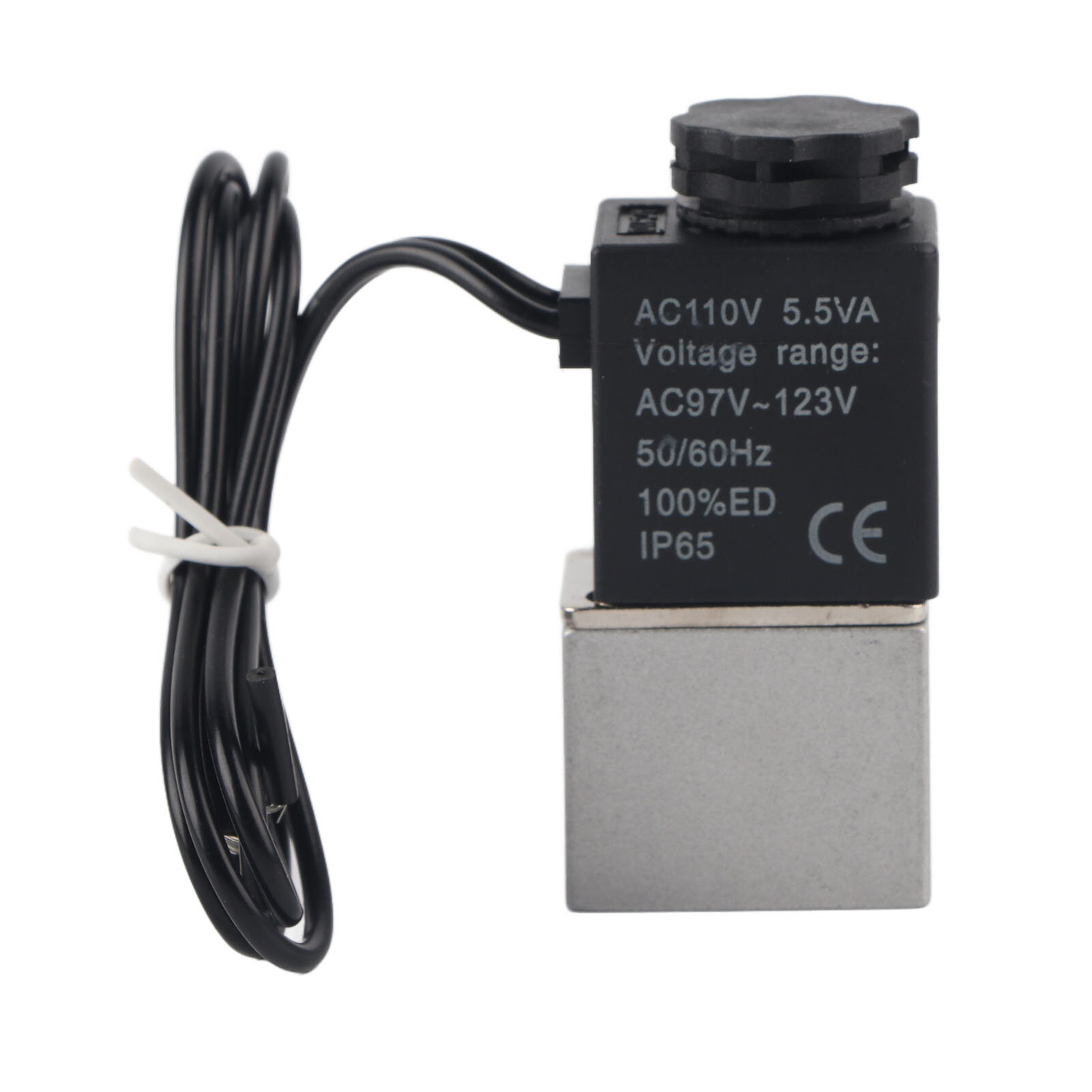 Электромагнитный клапан 2V025-06 2 положения 2 пути, материал алюминиевый сплав, рабочее давление 00.8MPa, диаметр присоединения G1/8 дюйм, рабочая среда воздух вода масло, температура -10~+80℃, режим действия прямое, 1 шт.