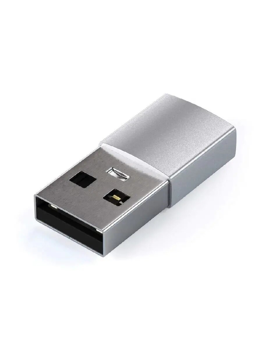Адаптер Satechi USB Type-A to Type-C. Цвет серебристый.