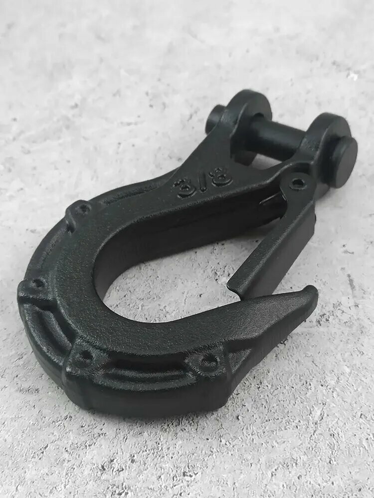 Буксировочный крюк , сталь, вилочное сопряжение, 3/8, длина 0.1м, ширина 83мм