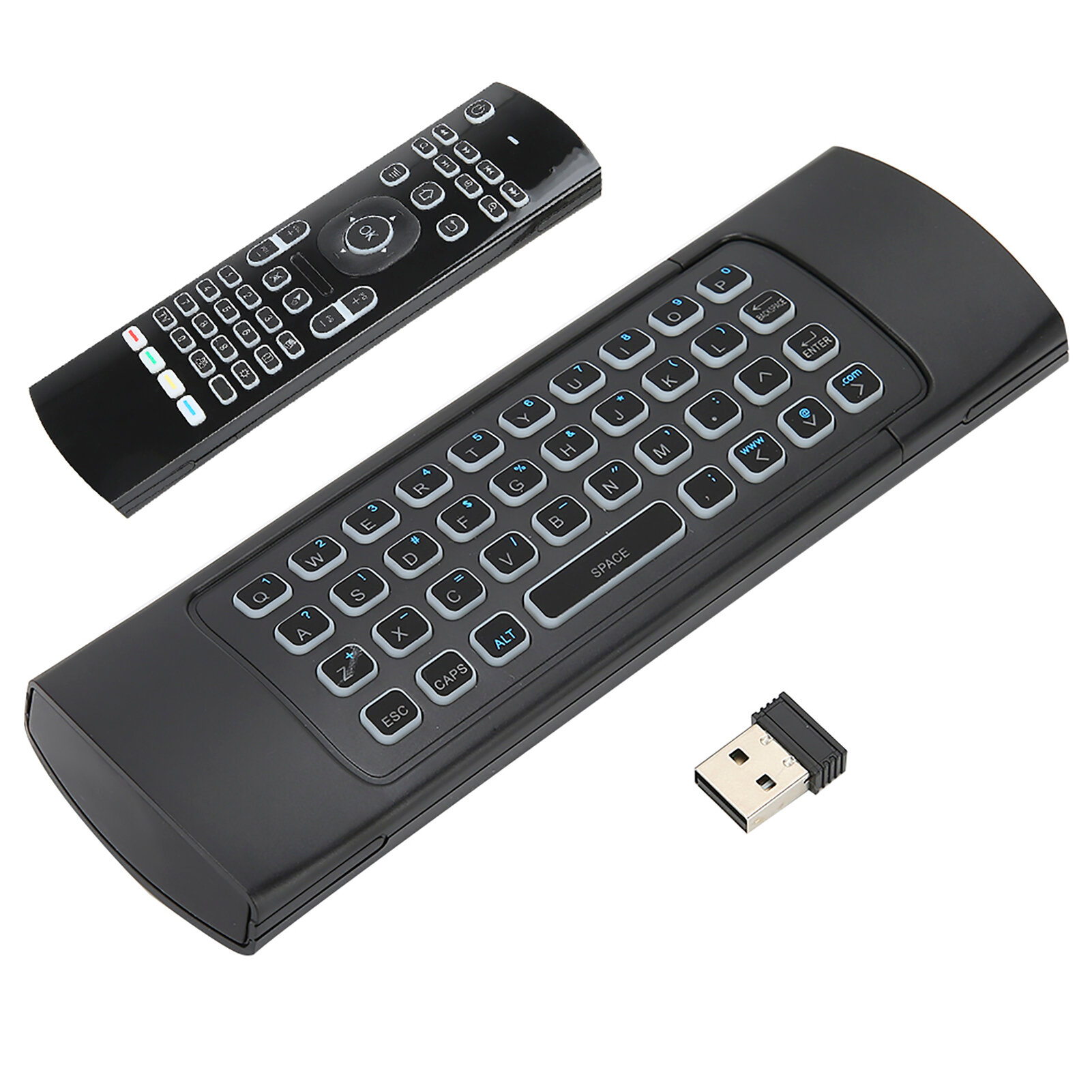 6‑Axis Backlight 2.4G Wireless Double Sides Keyboard Infrared Sensor Remote Control — фото 1