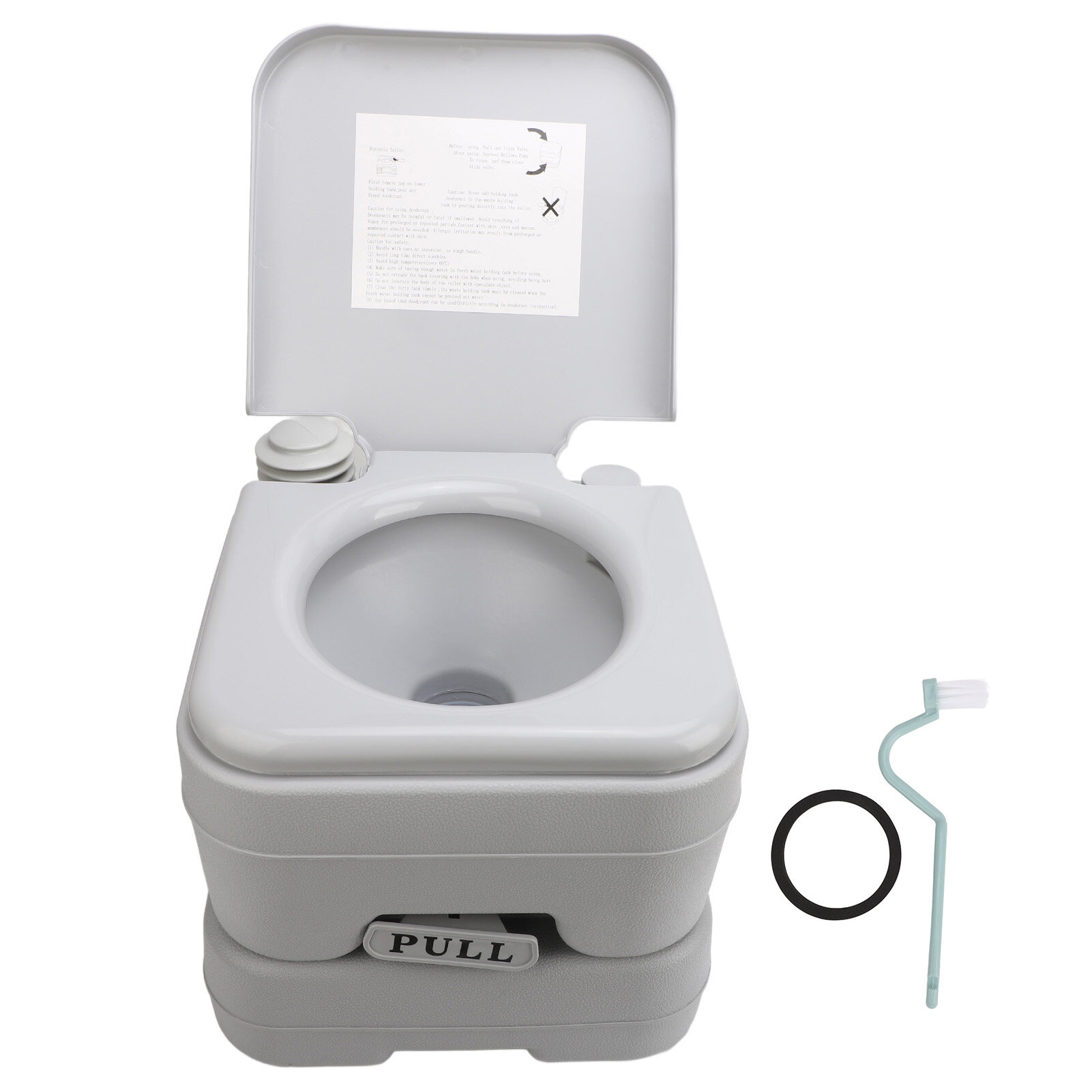 Портативный туалет 10 л, 440 фунтов, двойной слив