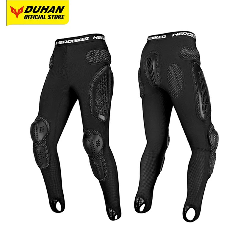 Мотоциклетный бронежилет, куртка для мотокросса, мужская и женская мотоциклетная броня, защитное снаряжение, сертифицированное CE, защита для груди, позвоночника L, MC1022 Black Pants