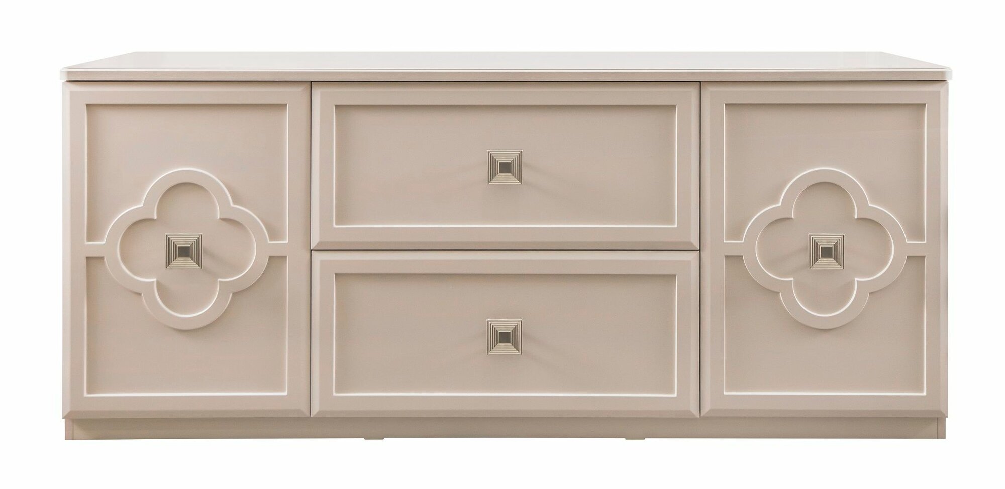 ТВ-тумба Alba "Фелисия", мокко, ЛДСП, МДФ, 16 ящиков, 162х68,5х49 см