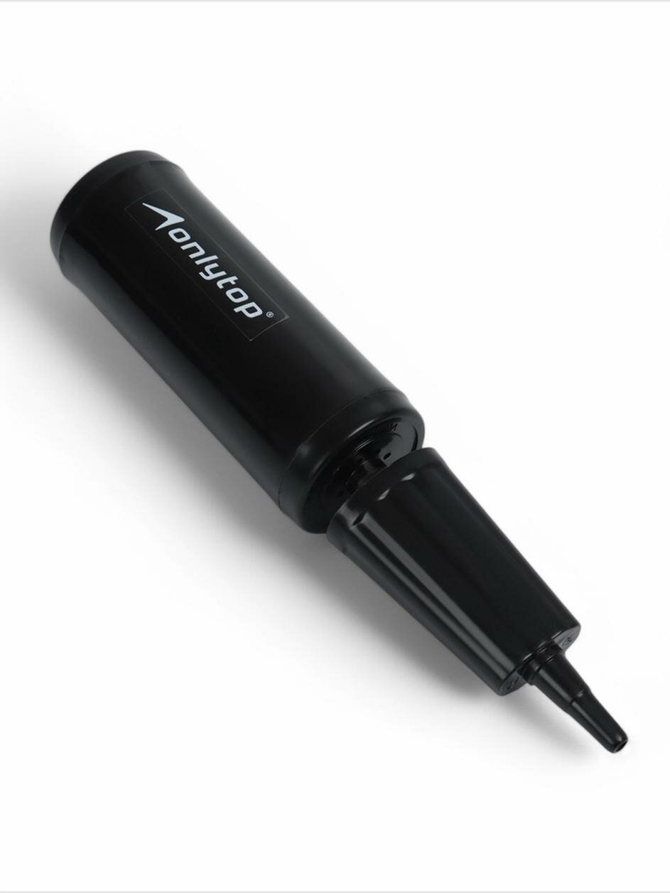 Насос для фитбола Onlytop ручной, материал пластик, цвет чёрный