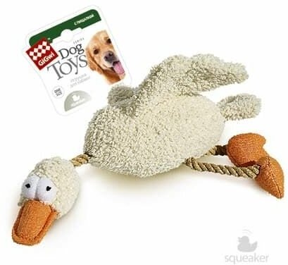 Gigwi Dog Toys Catch & fetch игрушка для собак Утка с 2 пищалками 38см