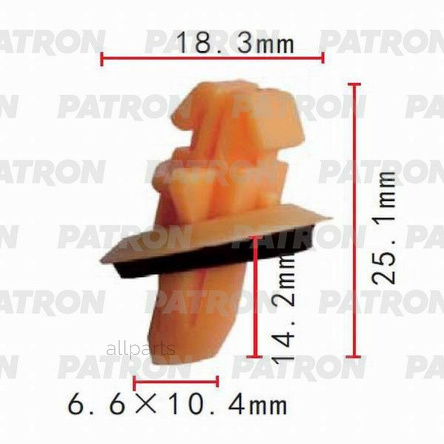 PATRON P37-0491 Крепеж (клоп)