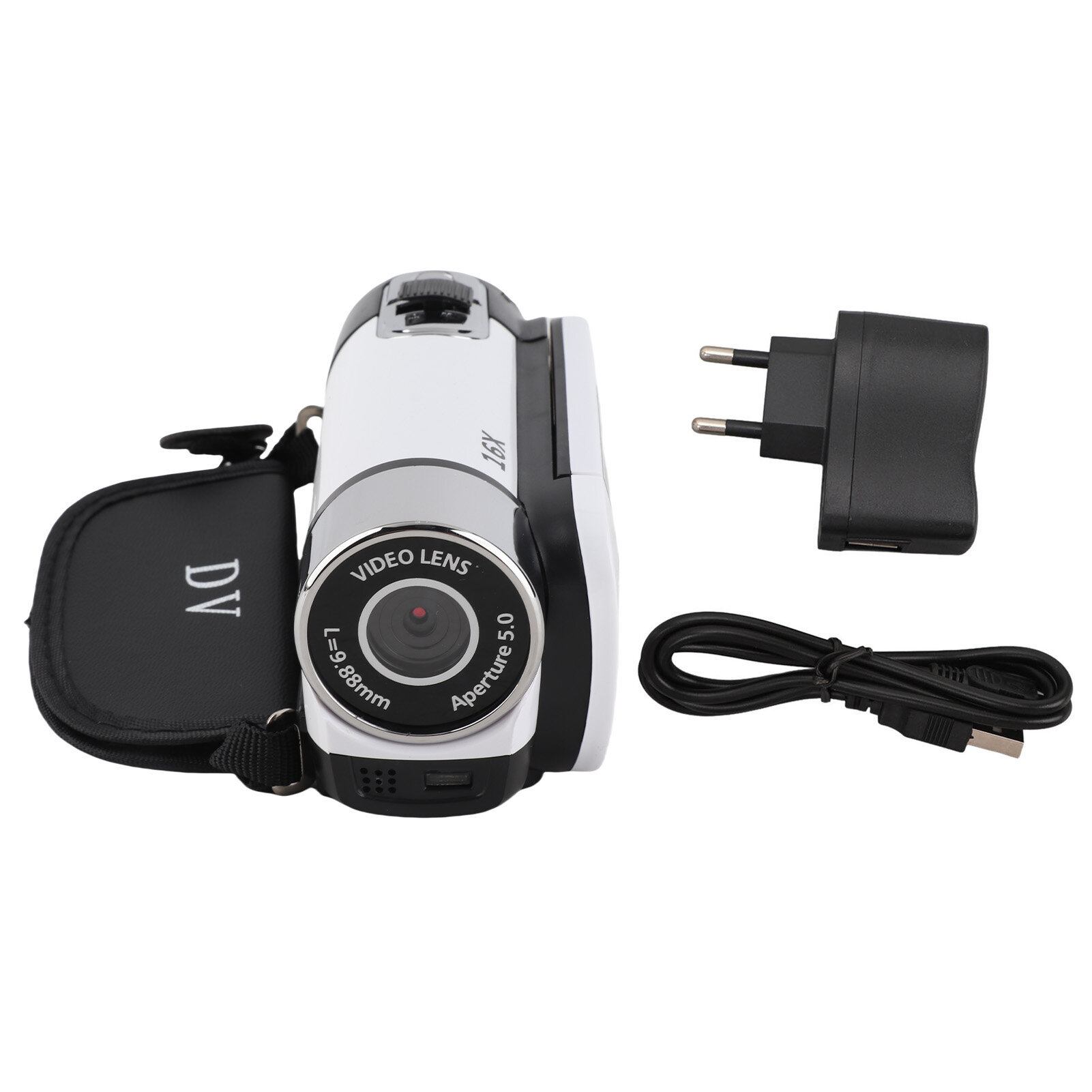 Цифровая HD-камера 16 Мп с стабилизацией изображения, 2,7-дюймовым экраном, 16-кратным зумом, возможностью записи видеоблогов в разрешении 1080p для путешествий.