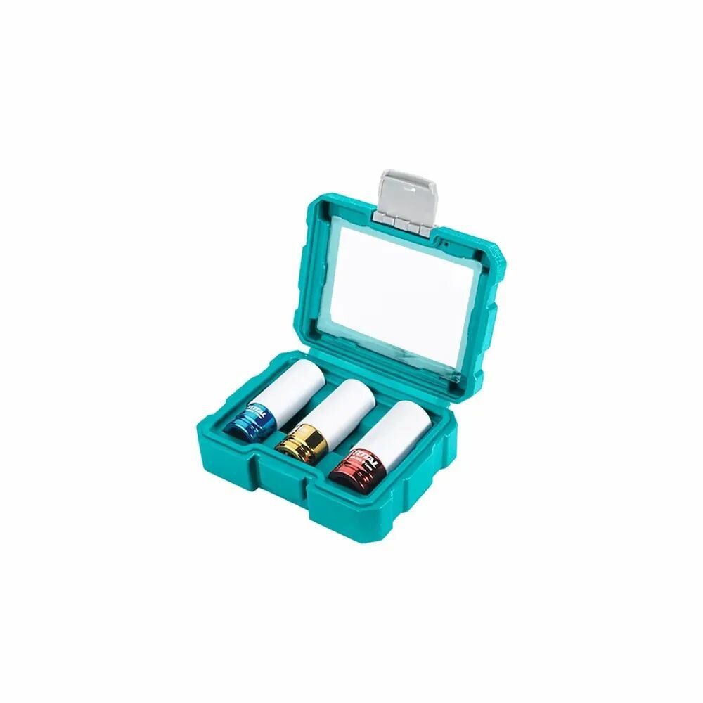 Набор не царапающих торцевых головок, 3 шт. 1/2" THMLNS031, 17мм, 19мм, 21мм.