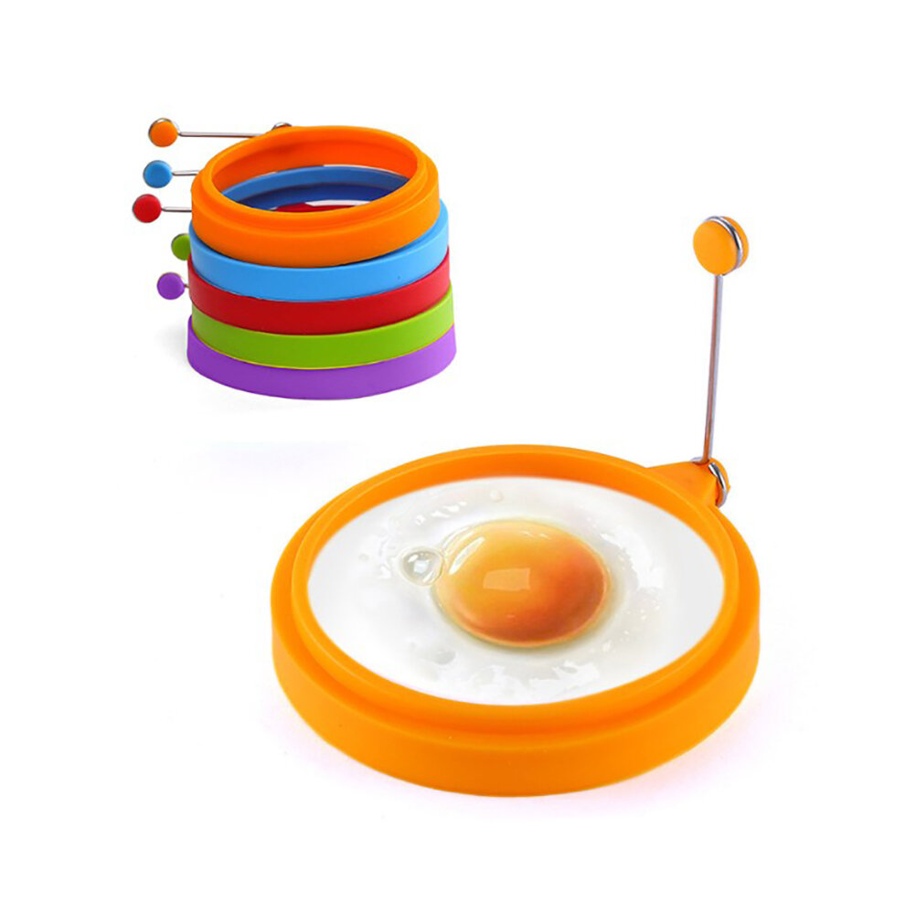 5 шт. силиконовые кольца для яиц с антипригарным покрытием, идеальная форма для колец для жареных яиц, блинов, завтрака, сэндвичей, кухонный инструмент для приготовления пищи