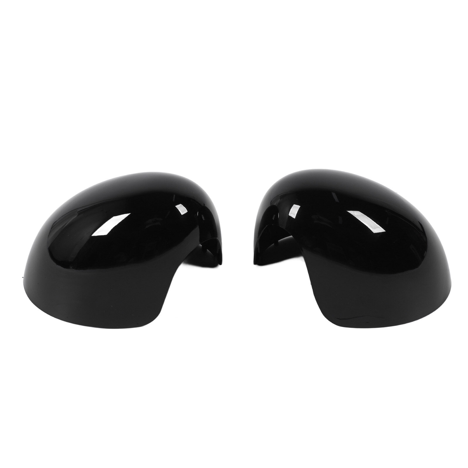 1 пара боковых зеркальных крышек 51617401229 надежная защита, устойчивая к царапинам, корпус зеркала заднего вида для F54 F55 F56 F57 F60 глянцевый черный