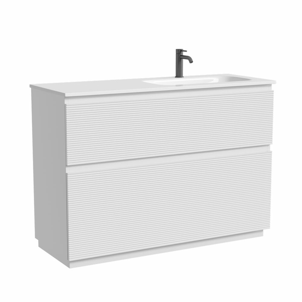 Напольная тумба под раковину Sancos Фолк напольный (Folk Floor) FL120FRW, 119,5 см, белый матовый (bianco), без раковины