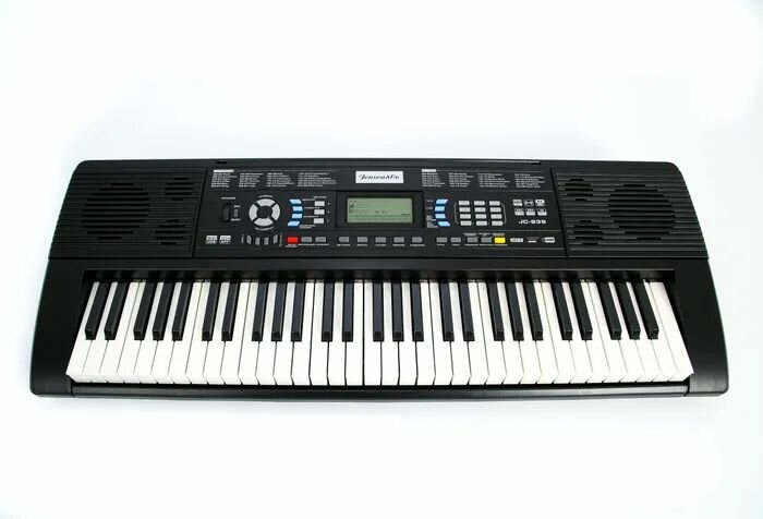 Синтезатор Jonson&Co JC-939, черно-серый, обучающий, подсветка клавиш, 61 клавиша
