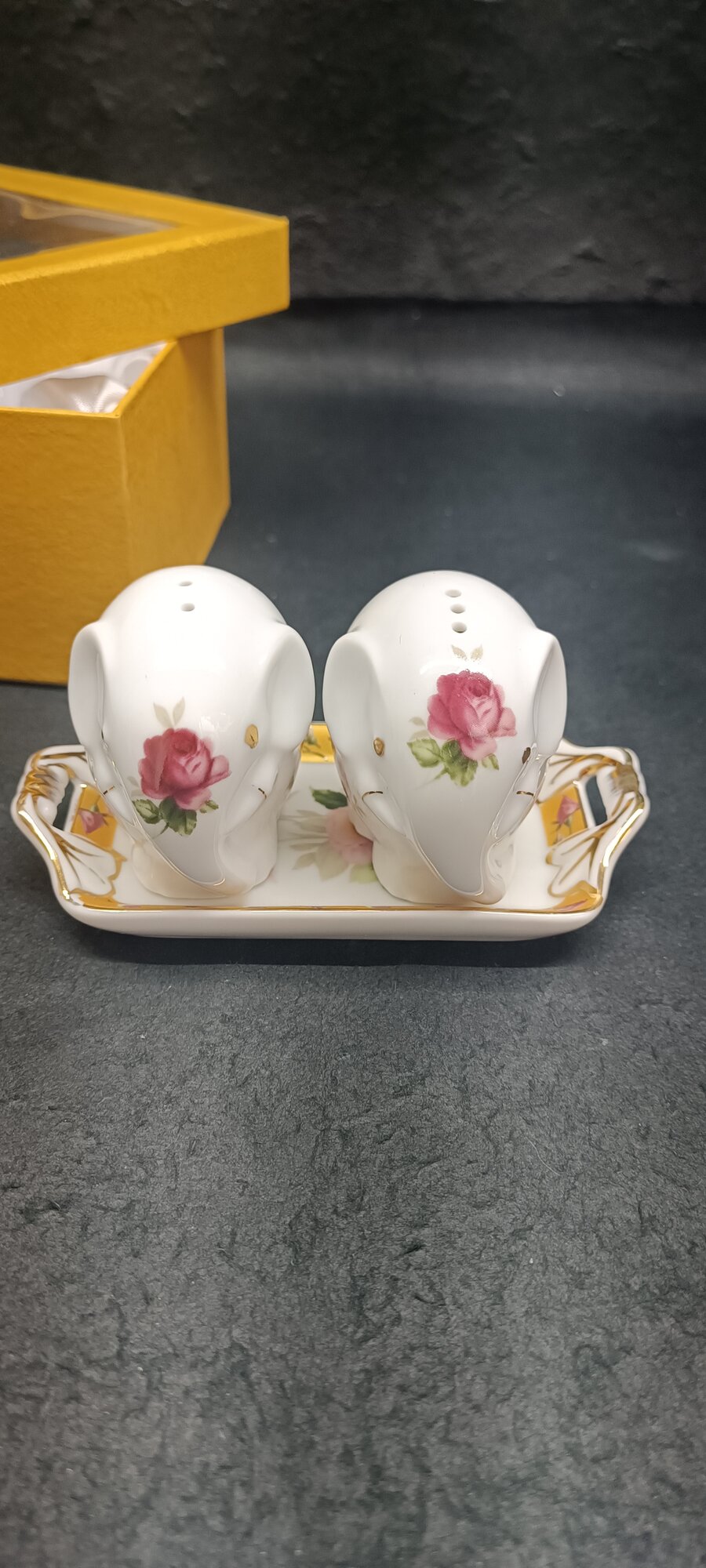 Набор для специй фарфор "Слоники"