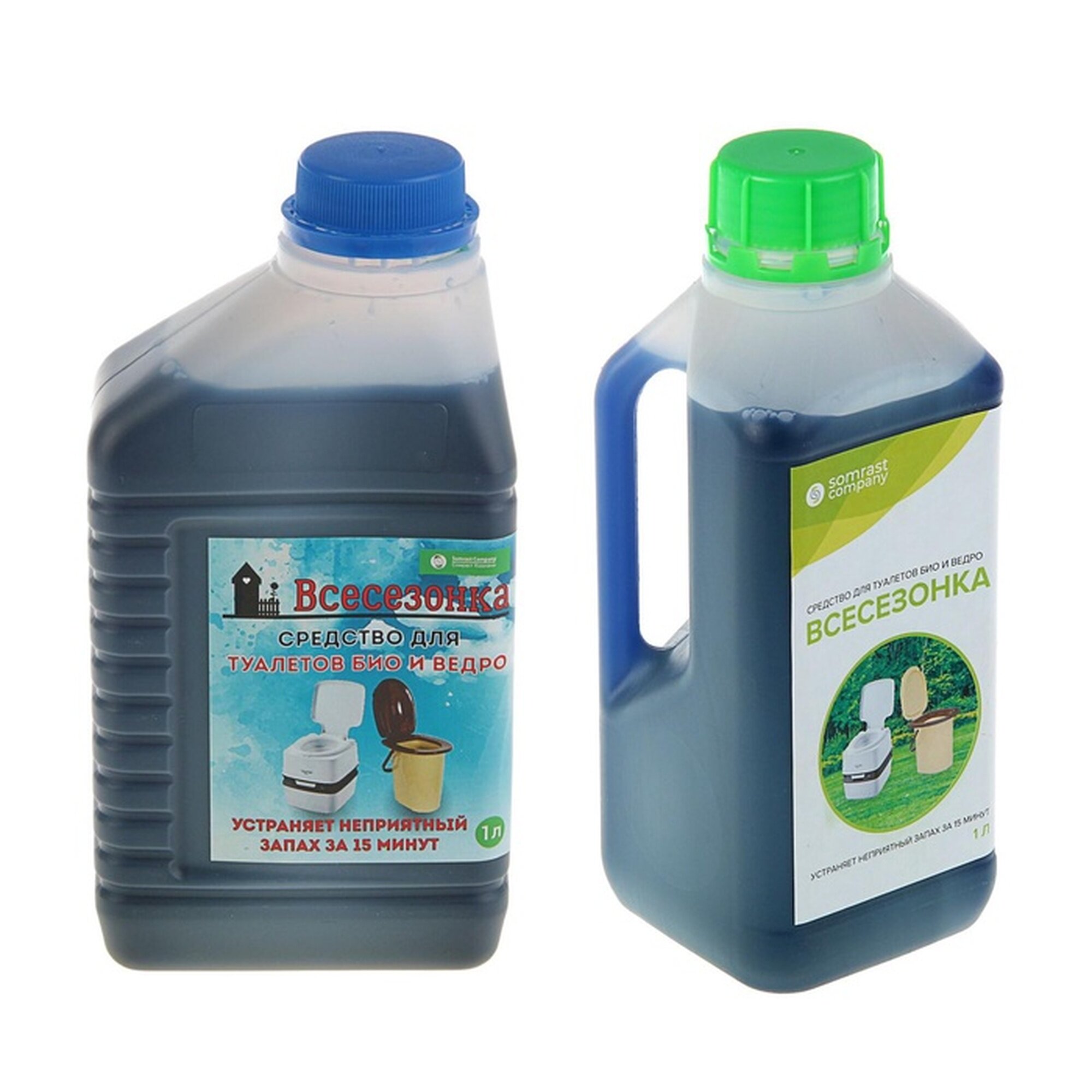 Биоактиватор Всесезонка Био и ведро, для туалетов, жидкость, синий, 1л