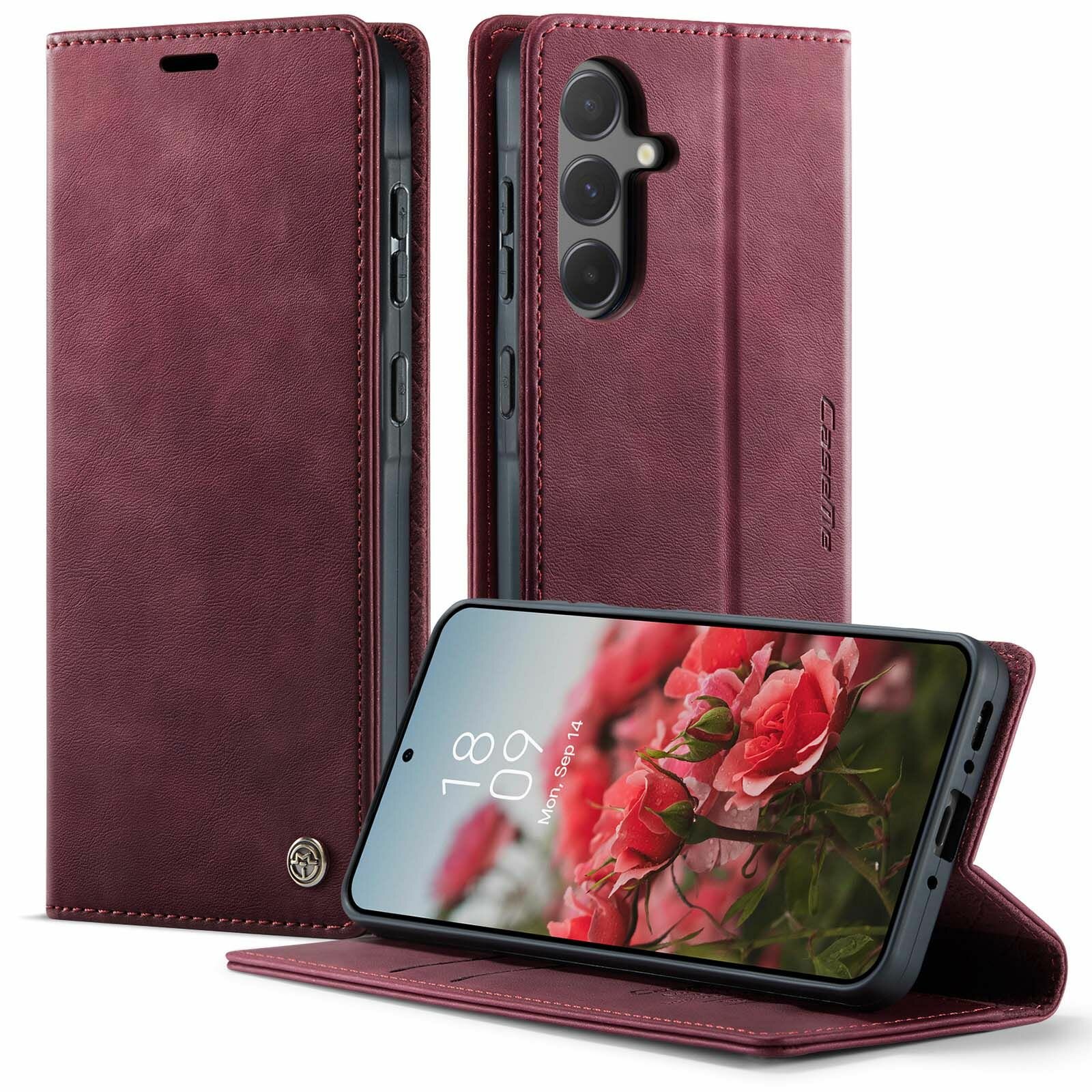 CaseMe Чехол Книжка Для Samsung Galaxy A55 5G ( Самсунг А55 5G) , Роскошная Кожаный