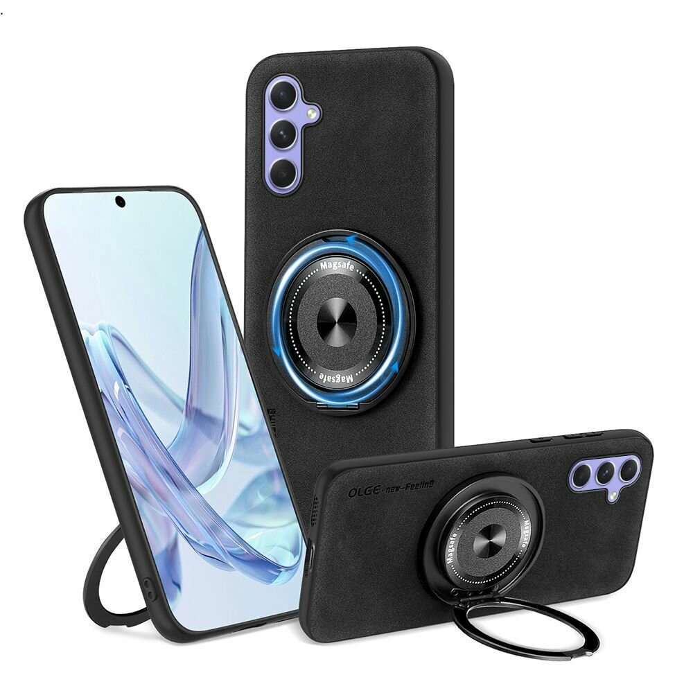 Чехол на Самсунг Галакси A55 5G с поддержкой MagSafe/ Чехол для Samsung Galaxy A55 5G с вращающимся на 360 градусов кронштейном, сильным магнитом, автомобильный держатель