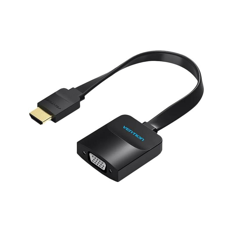 Переходник Vention HDMI > VGA + аудио, гибкий, плоский