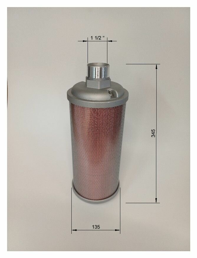 Глушитель XY-15/X15A/1617616404/1624595224 для сжатого воздуха, присоединение - 1 1/2 дюйма.