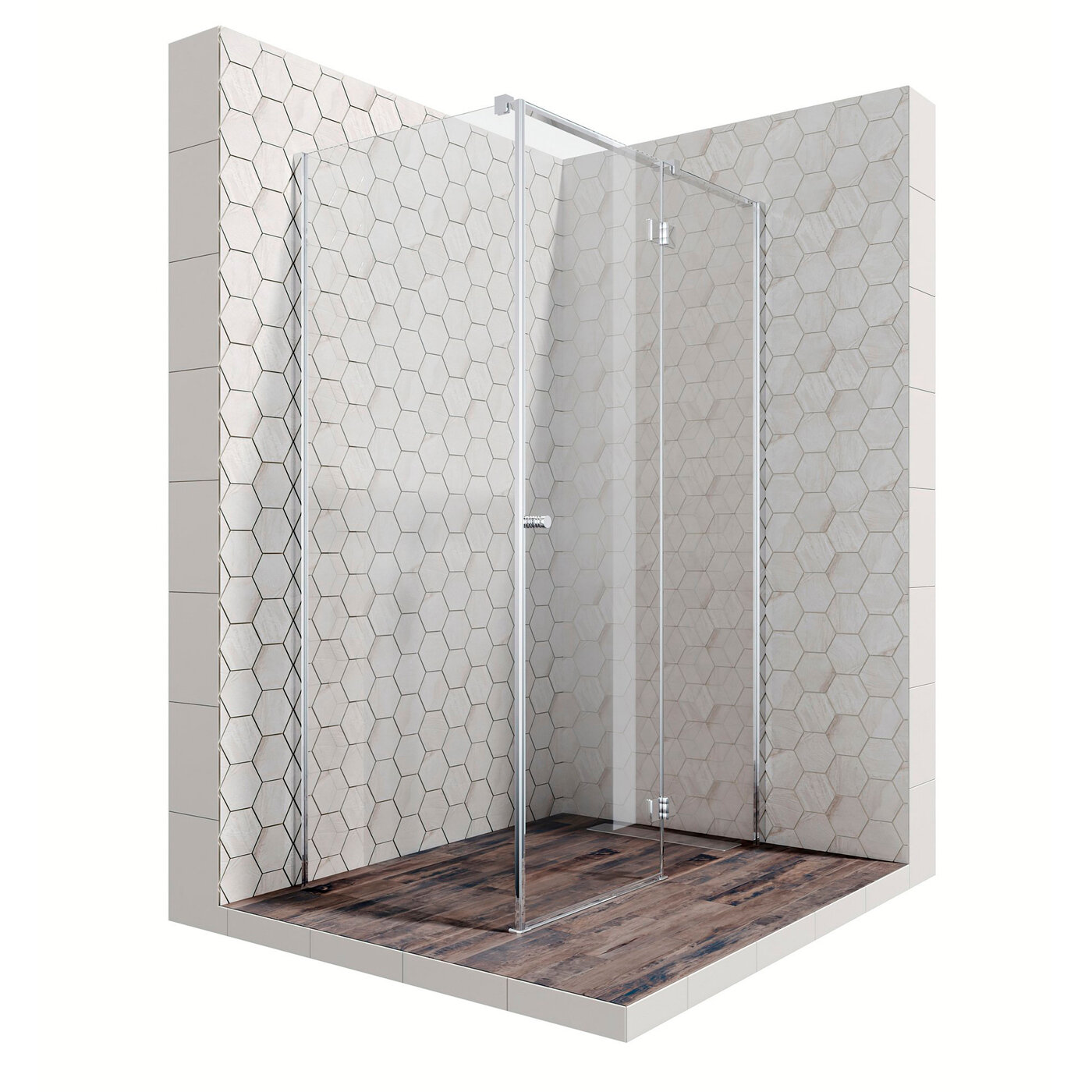 Душевой уголок Ambassador Diamond 80х120 12011104R правый