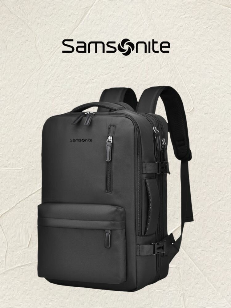 Samsonite2024 новый стильный легкий дорожный рюкзак большой вместимости для мужчин и женщин, многофункциональный рюкзак расширения