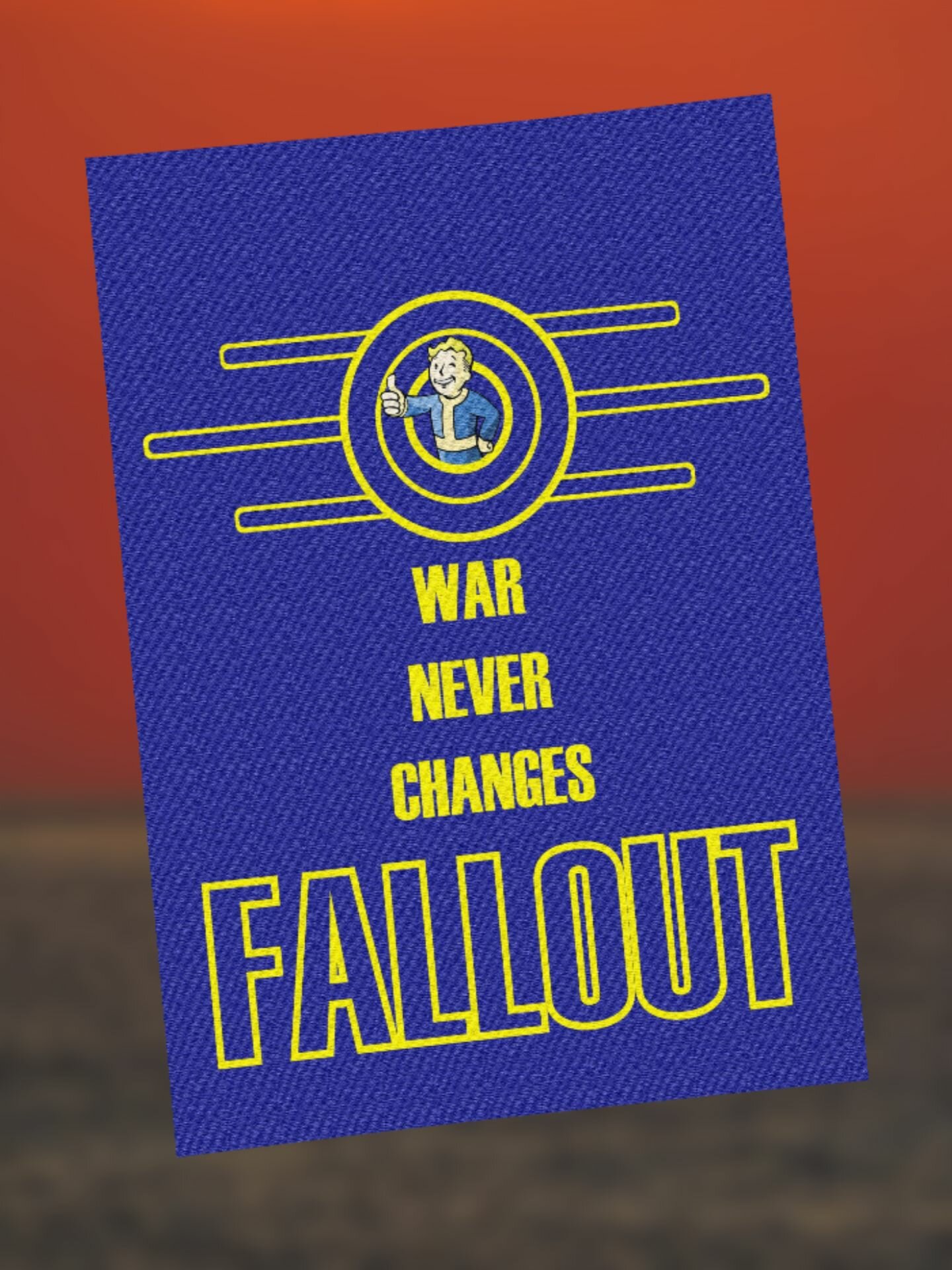 Постер "Fallout Война Никогда не меняется", A3, размер 420х297мм, глянцевый