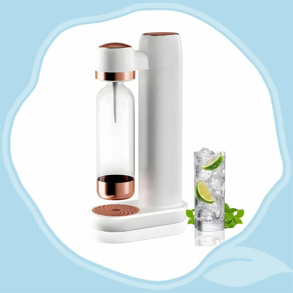 Бытовой дозатор газировки, ПЭТ-бутылка объемом 1 литр, дозатор газированной воды, совместимый с завинчивающимся углекислотным газатором объемом 60 литров (не входит в комплект)