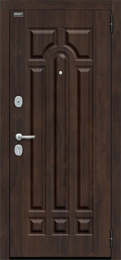 BRAVO Дверь входная 205*96 Bravo R Форт Kale, Almon/Nordic Oak, Левое 205*96