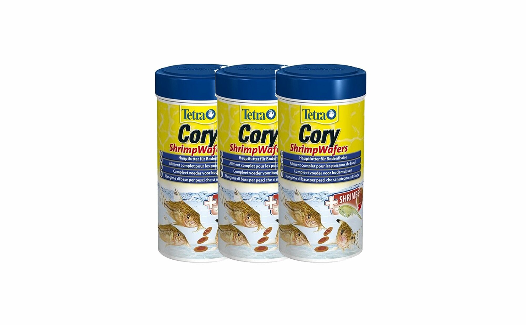 TetraCory Shrimp Wafers корм-пластинки с добавлением креветок для сомиков-коридорасов 100 мл х 3 шт.