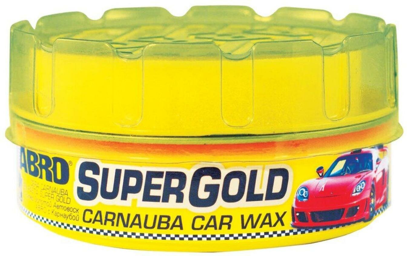 Abro автовоск carnauba car wax, 230 г pw400, водоотталкивающий эффект, придает блеск