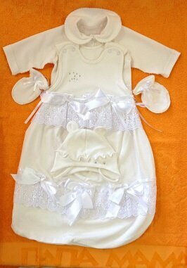 Набор "Выписка из роддома" для малыша от бренда "папа-мама"