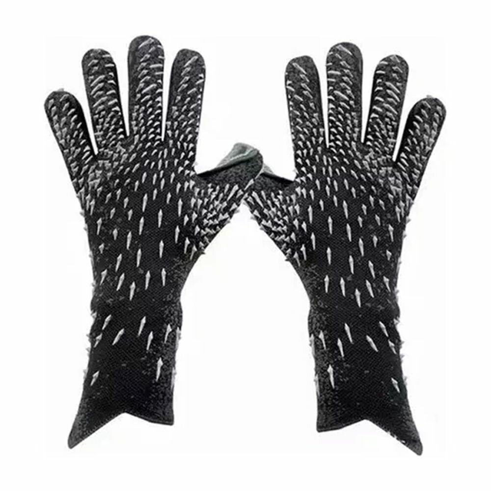 Футбольные вратарские перчатки, утолщенные дышащие футбольные перчатки, противоскользящие, латексные, тренировочные