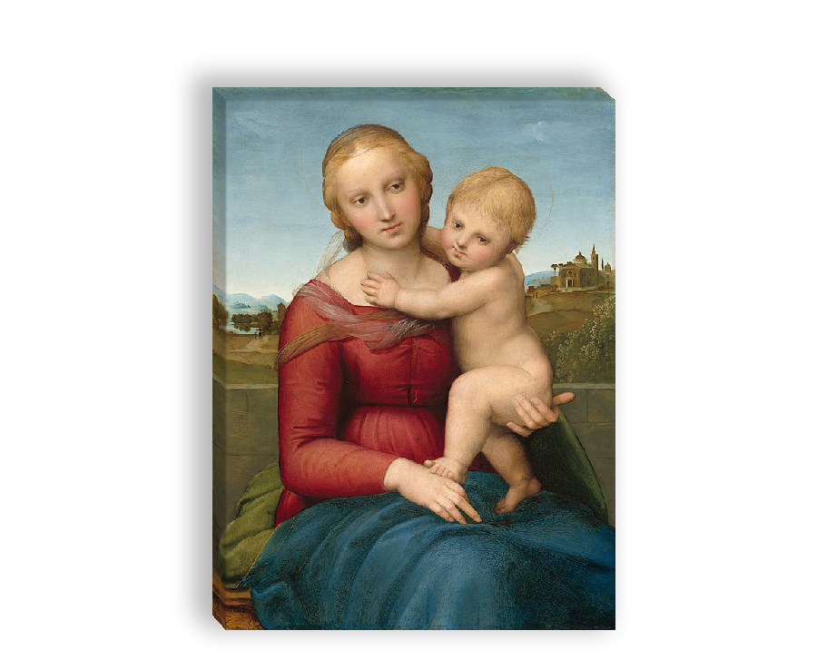 "Малая Мадонна Каупера", Рафаэль, картина для интерьера (репродукция) (40х54 см / на подрамнике)