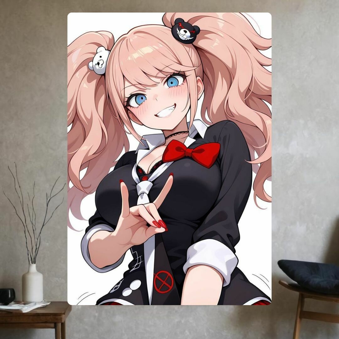 Картина на металле (аниме - Danganronpa) - Дзюнко Эносима, 20*30см