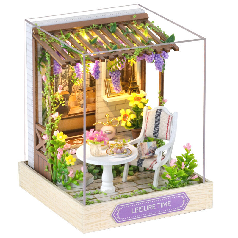 Румбокс Leisure Time QT-087 с куполом, сборная модель, интерьерный конструктор, 11,5х9х9 см, китайская версия