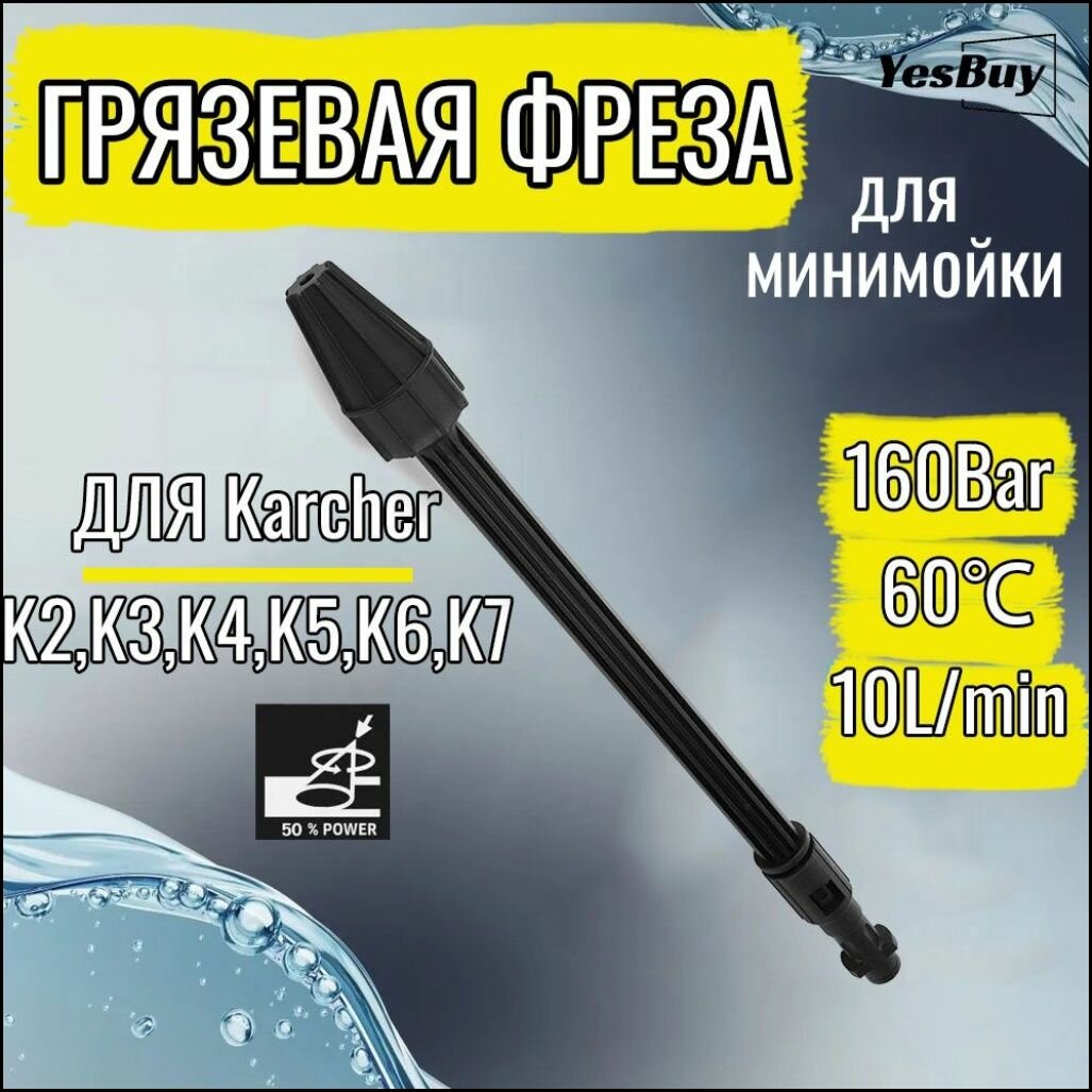 Грязевая фреза (турбонасадка) для мойки высокого давления, Karcher (Серия K), Lavor