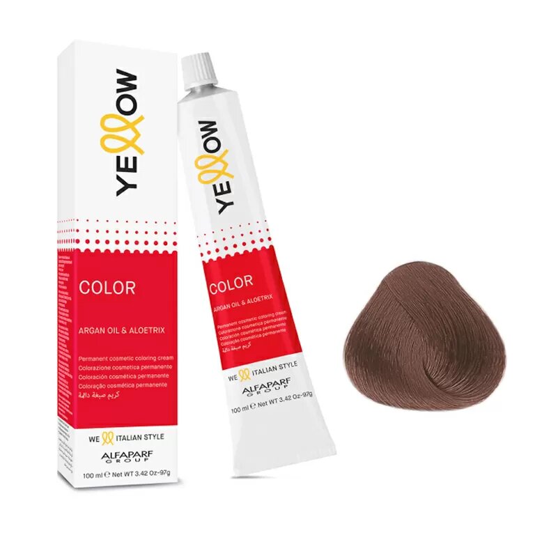 YELLOW PROFESSIONAL Ye Color Permanent Coloring Cream Ye Color Перманентная крем краска 8.41 100 мл