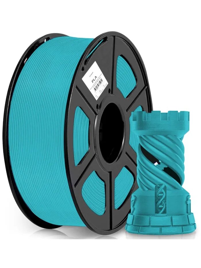 Пластик для принтера 3D PLA Cactus CS-3D-PLA-1KG-CYAN d1.75мм 1кг L326м 1цв.