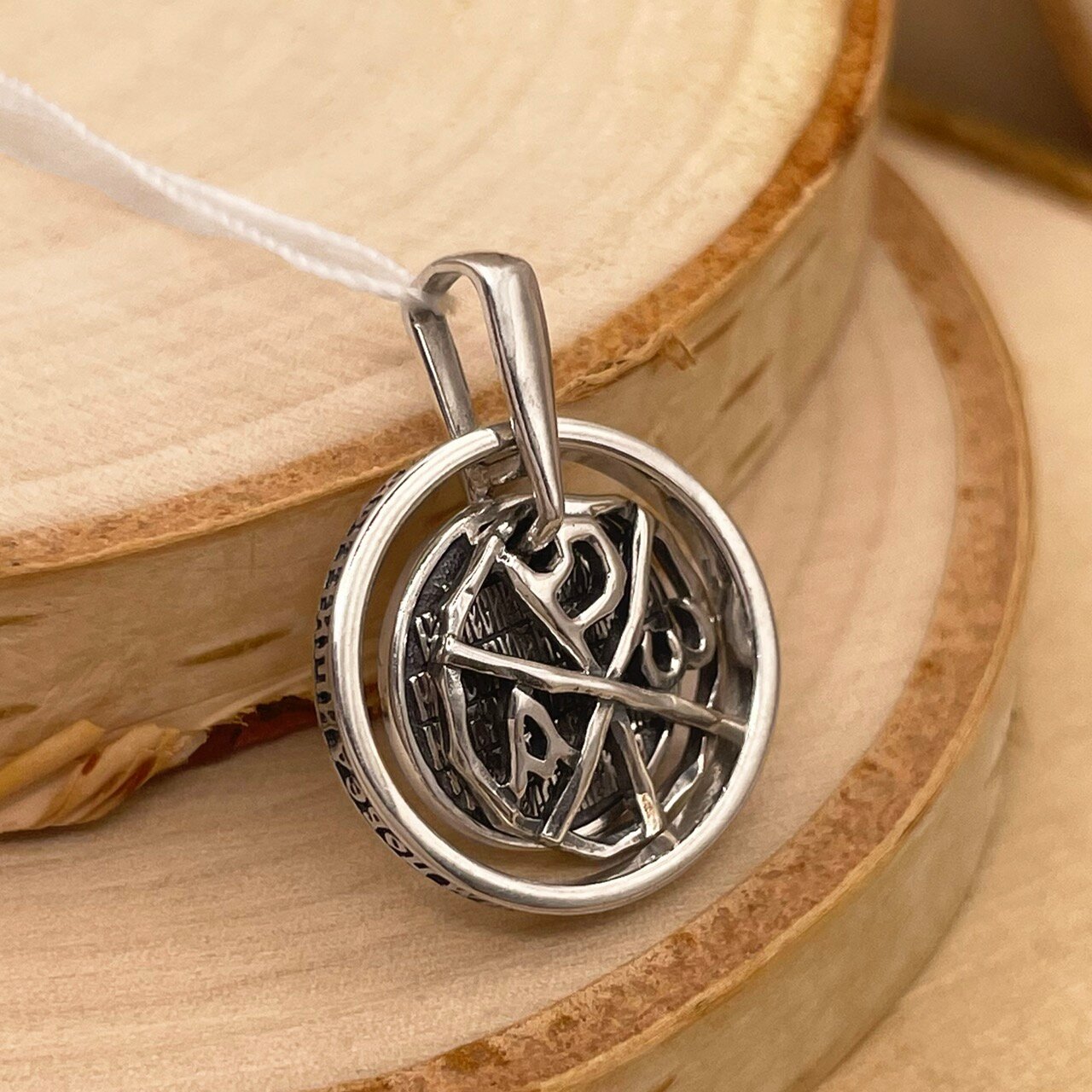 Подвеска, серебро, 925 проба, чернение, оксидирование