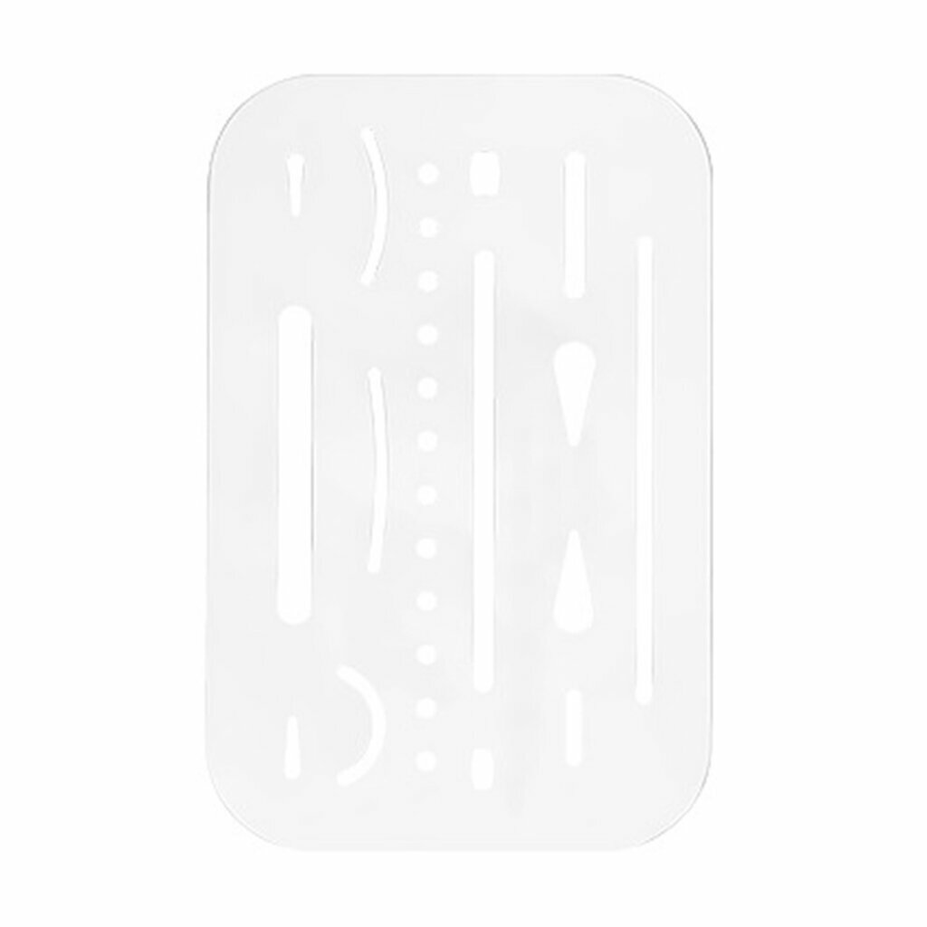 Erasing Shield Stainless Steel Drawing Template Shield Drafting Tool Metal Eraser Shield Tool for Drawing Engineering