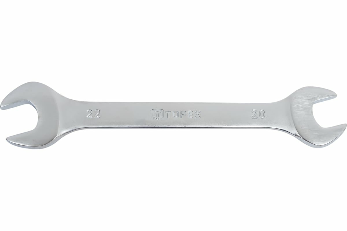 Двухсторонний ключ с открытым зевом, 20 x 22 мм TOPEX 35D615