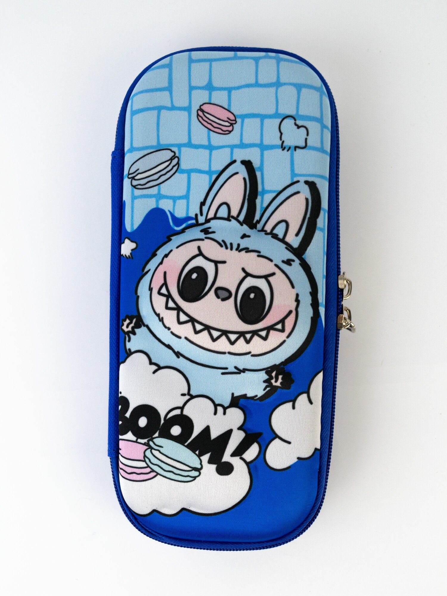 Школьный Пенал Labubu на молнии, голубой