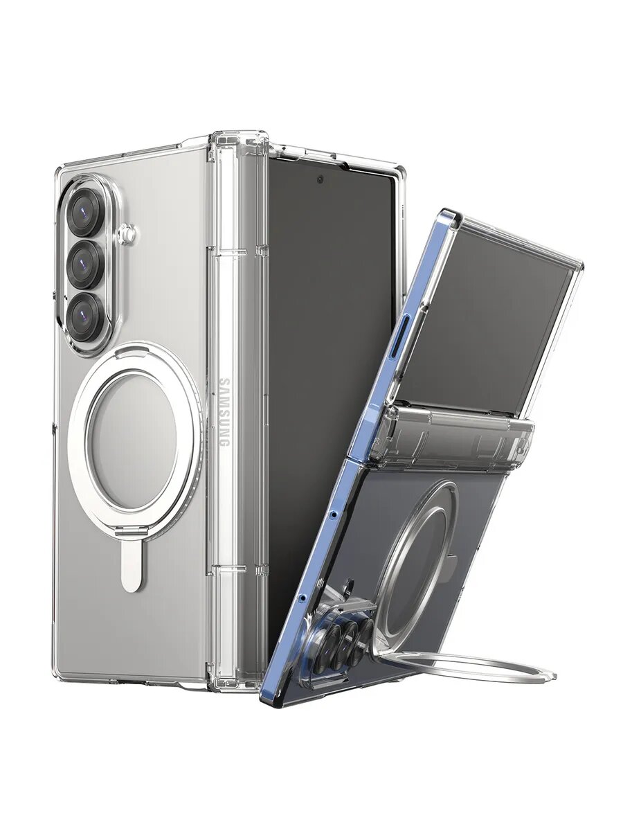 Чехол защитный Araree Nukin 360 S для Samsung Galaxy Z Fold7, PC, с магнитным кольцом и подставкой