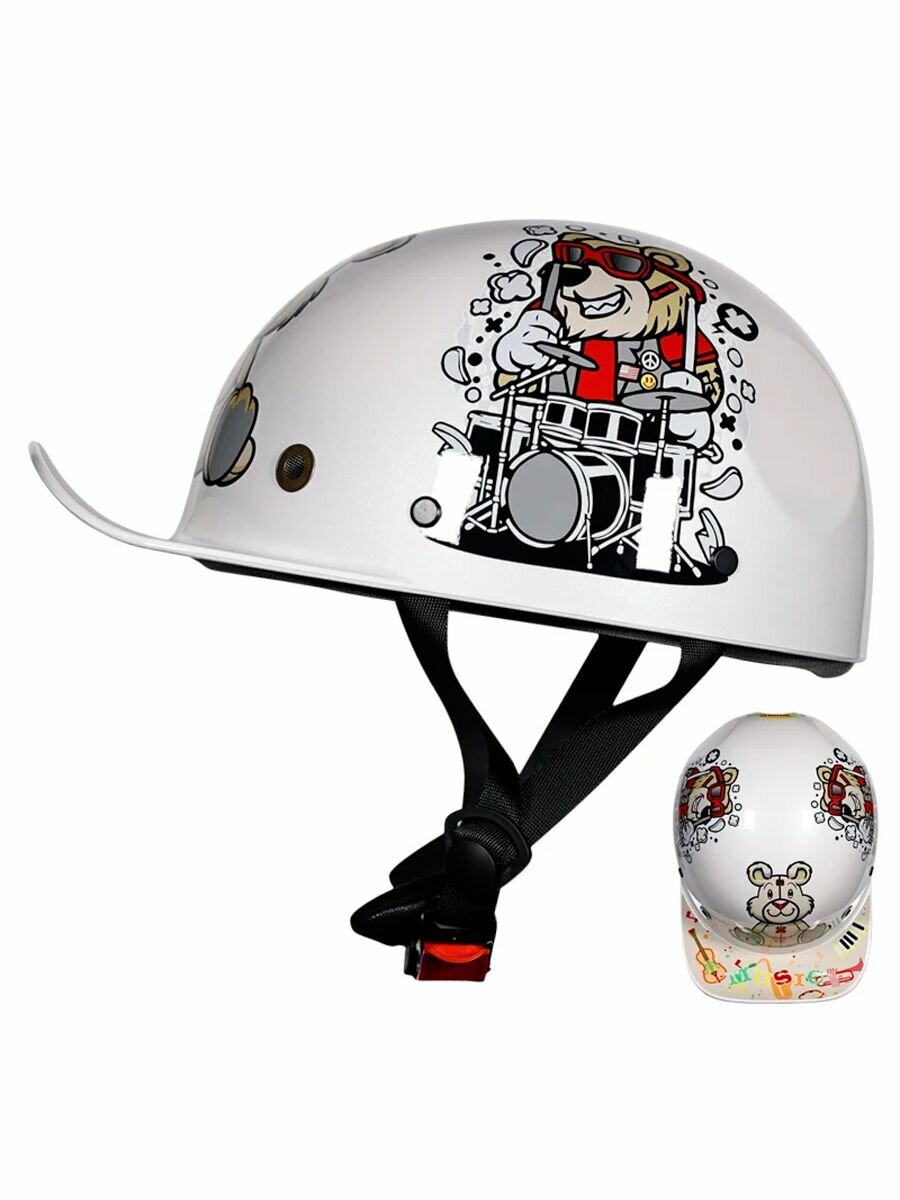 Детский велошлем для роликов, самокатов, скейтбордов / Шлем-кепка снэпбэк