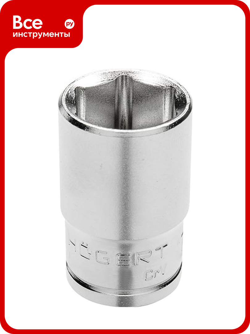 Головка торцевая шестигранная (12 мм; сталь CrV; DIN 3124; 1/2DR) HOEGERT TECHNIK HT1A212