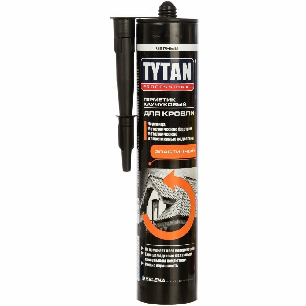 Герметик каучуковый кровельный белый Tytan Professional, 310 мл