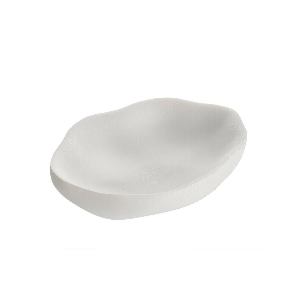 Мыльница для ванной Zenfort Айсберг настольная полирезин белая (107010)