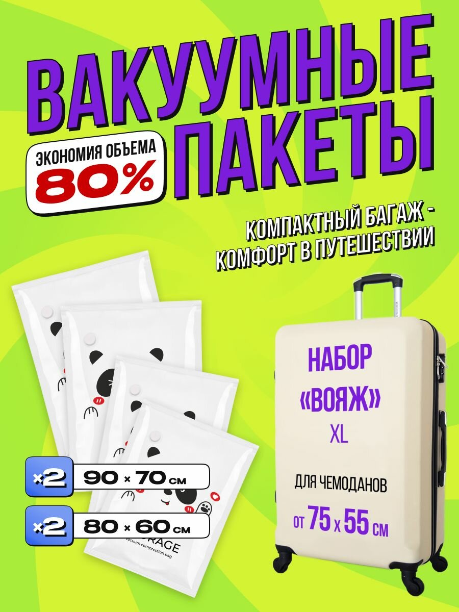 Вакуумные пакеты Вояж для одежды