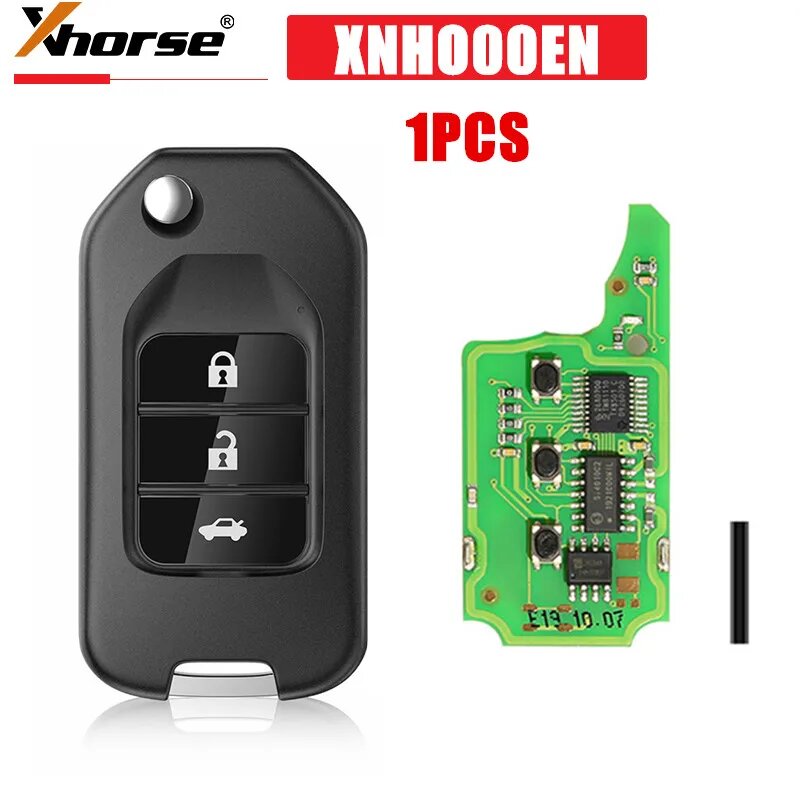 1 шт./лот XHORSE XNHO00EN универсальный дистанционный ключ для Honda Type Wireless XN004 дистанционный ключ 3 кнопки для VVDI2/VVDI Key Tool
