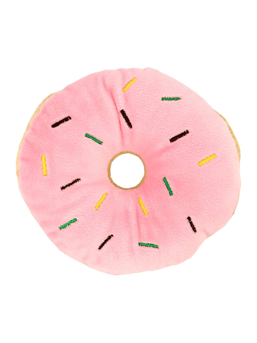 Игрушка для животных LADY PINK FAVS в виде пончика, мягкая, 1 шт.